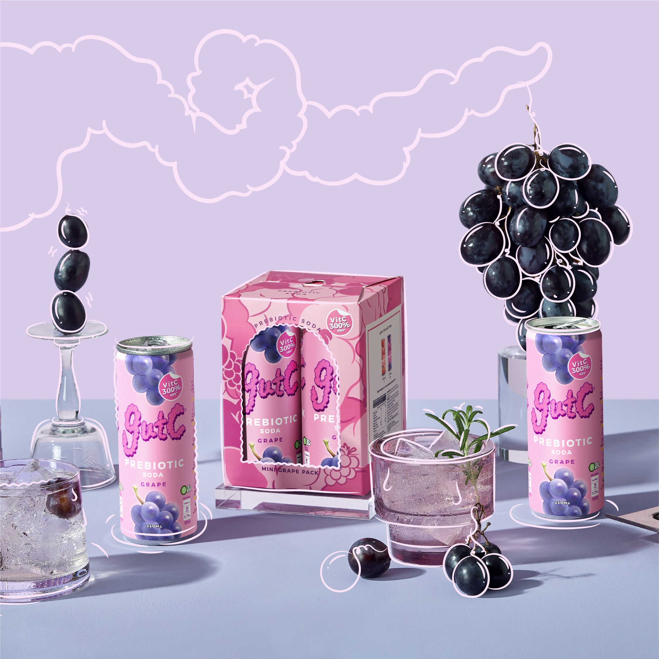 Double Mini gutC Grape Pack – The Tapping Tapir Sdn Bhd